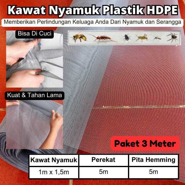 Hdpe Plastic Anti Mosquito Wire Gauze Ventilation Window Door Size ...
