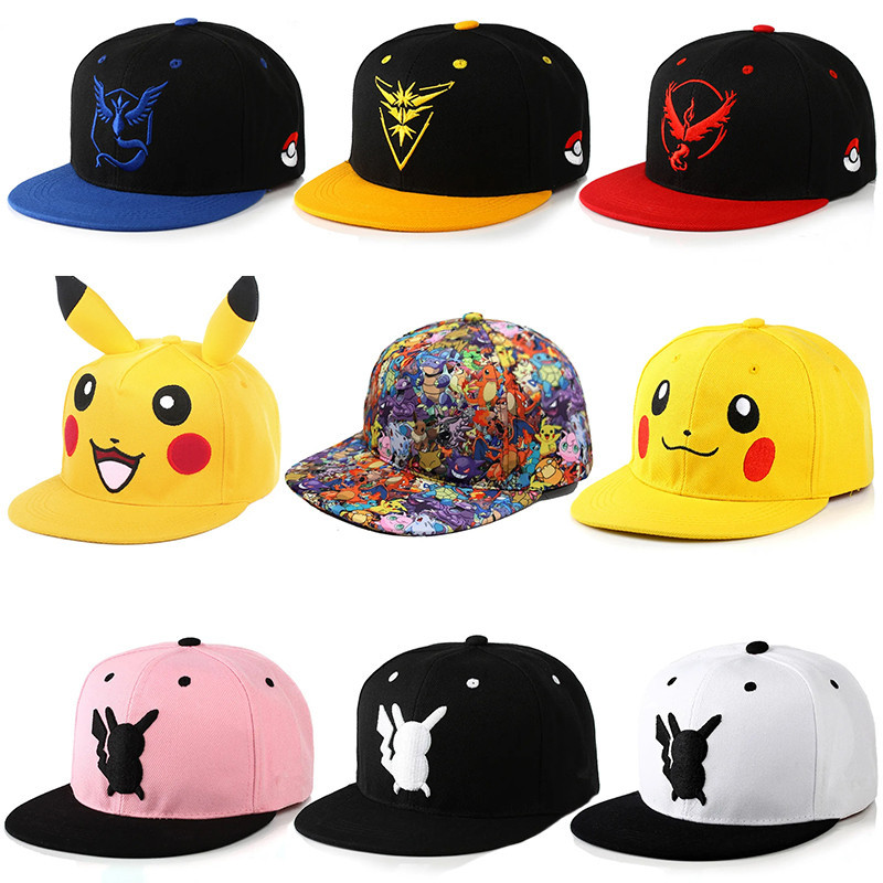 Anime Pokémon Baseball Cap Pikachu Children's Duck Tongue Hat Adult ...