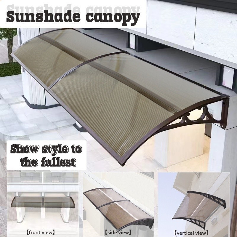 PC Durable Awning Balcony Outdoor Canopy Gazebo Cover Board Anti UV ...