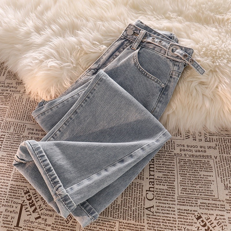 Contemporary Women's jeans high waist korean style(Cheapest) | Shopee ...