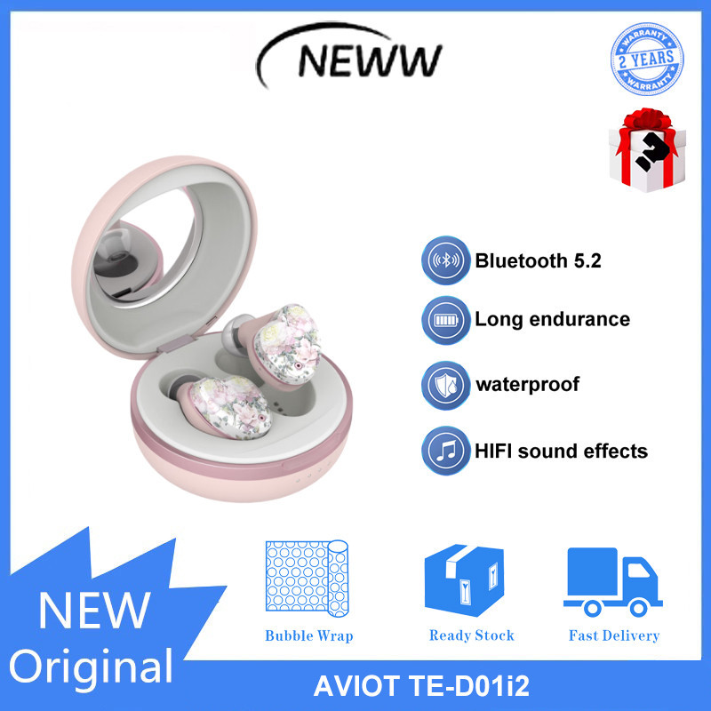 AVIOT TE-D01i2 True Wireless Earphones with Ultra Long Range in Ear Bluetooth HIFI Sound Quality ...