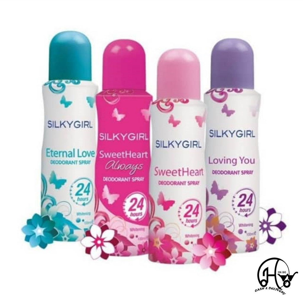 Silkygirl Deodarant Spray 100ml (Sweetheart / Sweetheart Always ...
