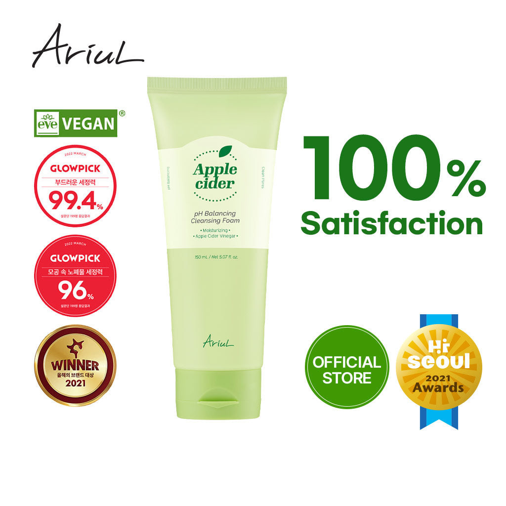 ARIUL Apple Cider pH Balancing Cleansing Foam 150ml | Shopee Malaysia