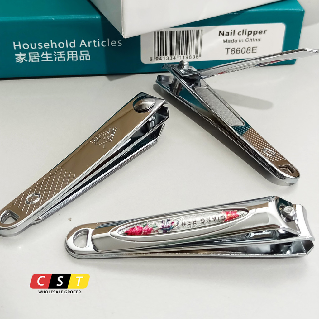 Qiang Ren T6608E Nail Clipper / Pengetip Kuku [12 pcs/box] | Shopee ...