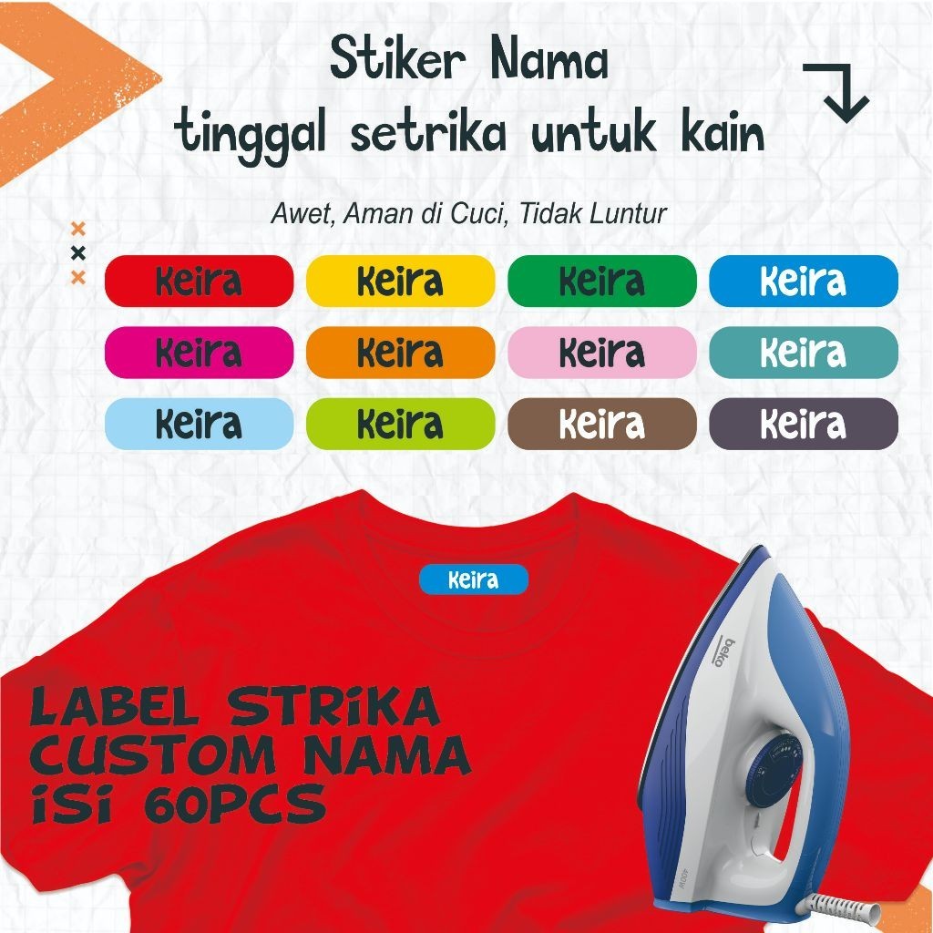 20PCS FABRIC STICKER - IRON ON STICKER - Any Color/cartoon - Suitable ...