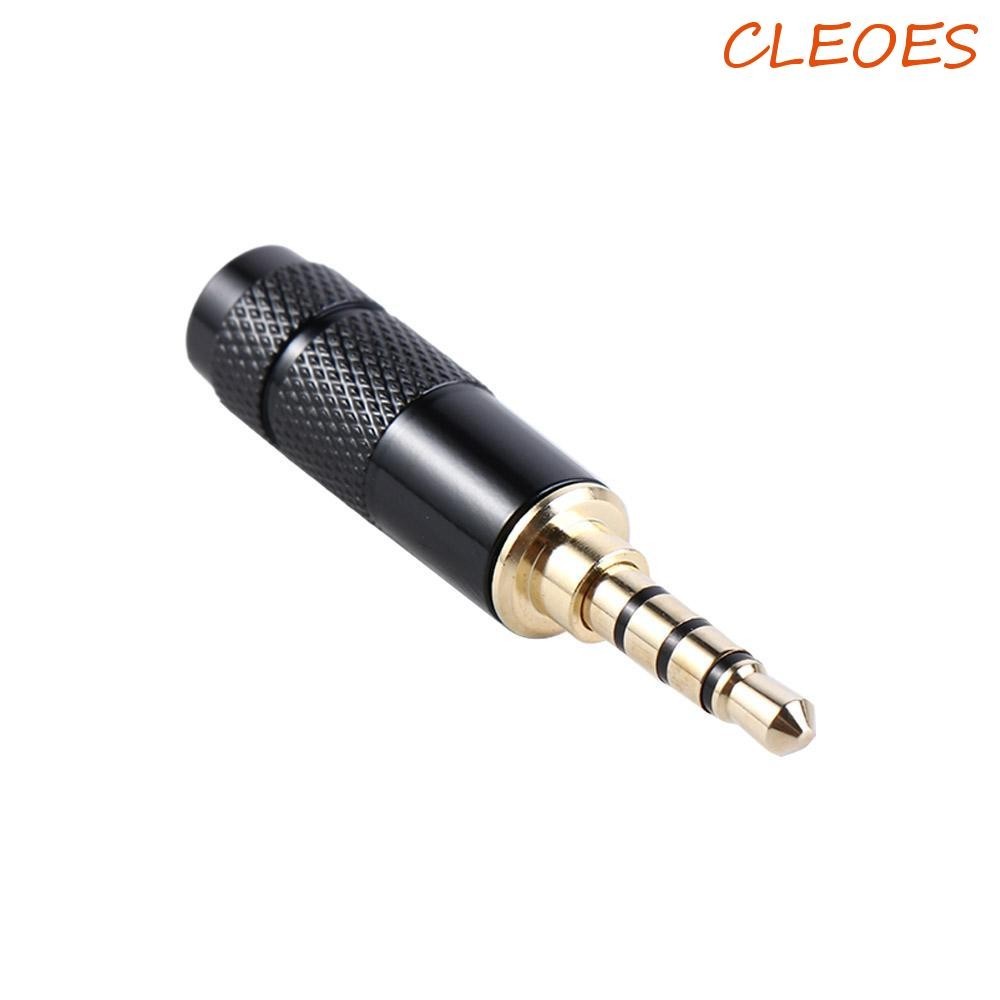 CLEOES TRS To TRRS Connector Headset Supplies Durable 3.5mm TRS Male 3 ...