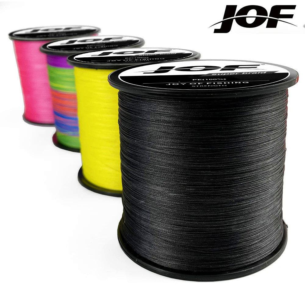Tali Pancing Braided Fishing Line JOF 1000m 500m 300m 100m 4 Strand 10 ...