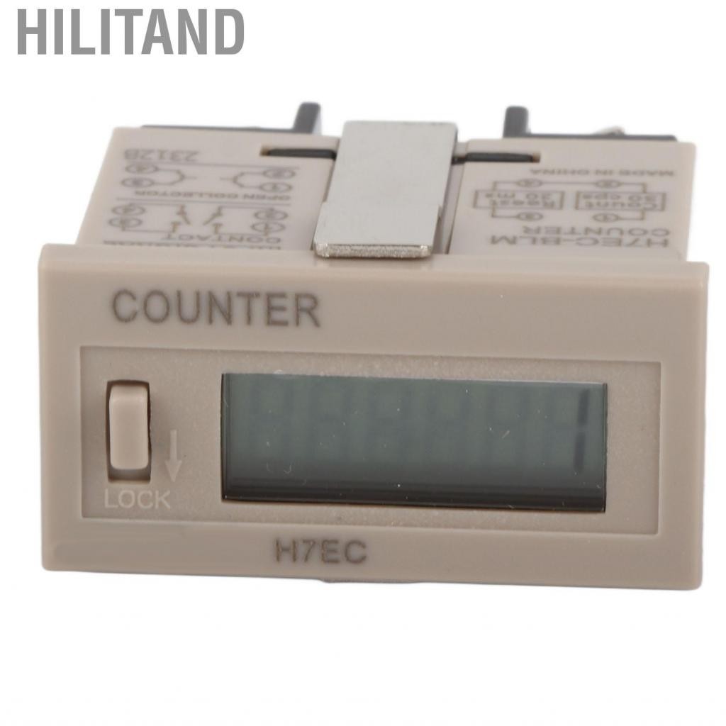 Hilitand Digital Counter 6 Digit LCD Display Industrial Totalizer H7EC ...