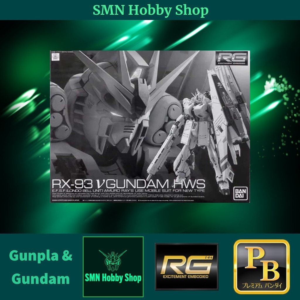 RG 1/144 RX-93 V Nu Gundam HWS Gunpla Gundam Toys Plastic Model Kit ...
