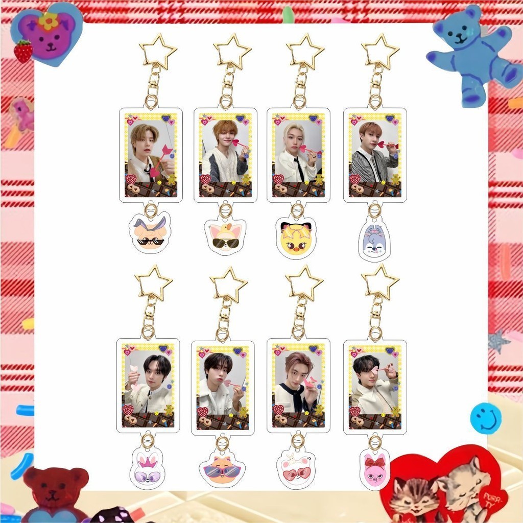 Kpop Stray Kids Valentine's Day New Acrylic Keychain Bag Charm ...