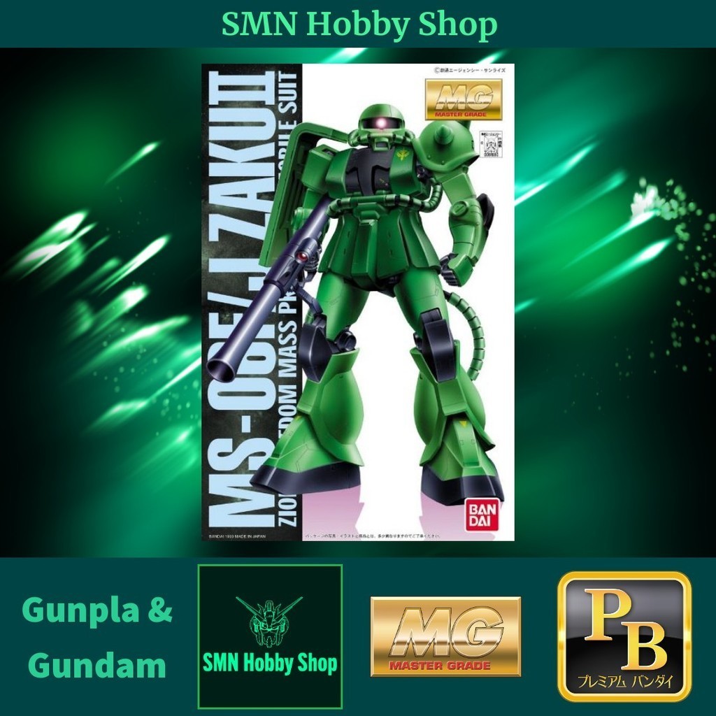MG 1/100 Zaku II Green Metallic Coating Gunpla Gundam Toys Plastic ...