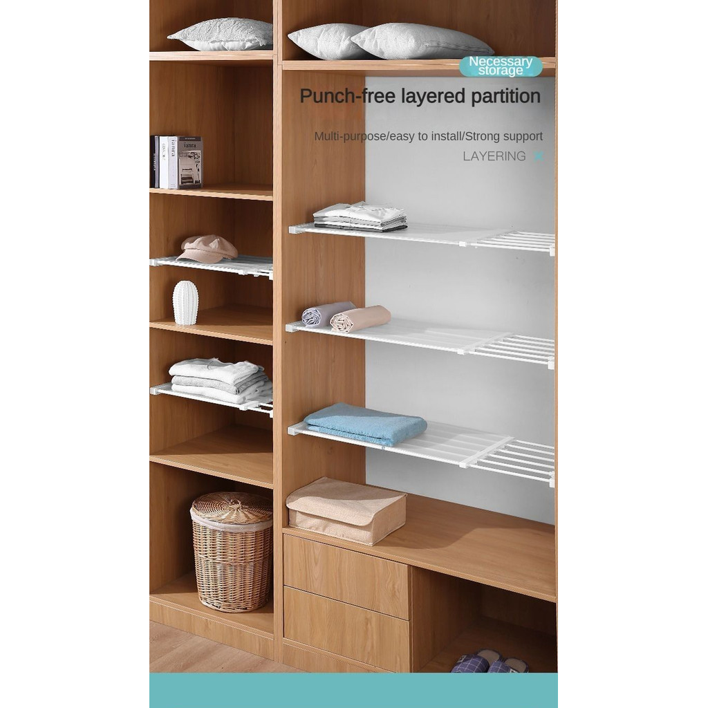Adjustable Shelf Divider for Wardrobe and Cupboard Partition ...