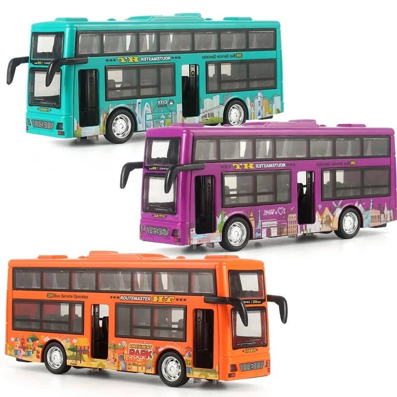 DOUBLE DECKER BUS TOY VEHICLES / BIG DOUBLE DECKER EXPRESS BUS WITH ...