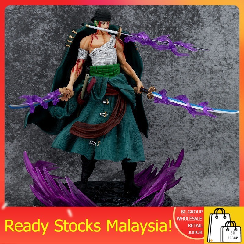 One Piece Roronoa Zoro Three Swords Mini GK Figure Toys 【Ready Stock ...