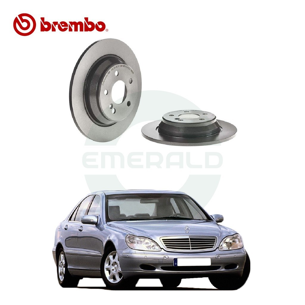 BREMBO Rear Brake Disc (2pcs) For Mercedes Benz W220 S280,S320 | Shopee ...