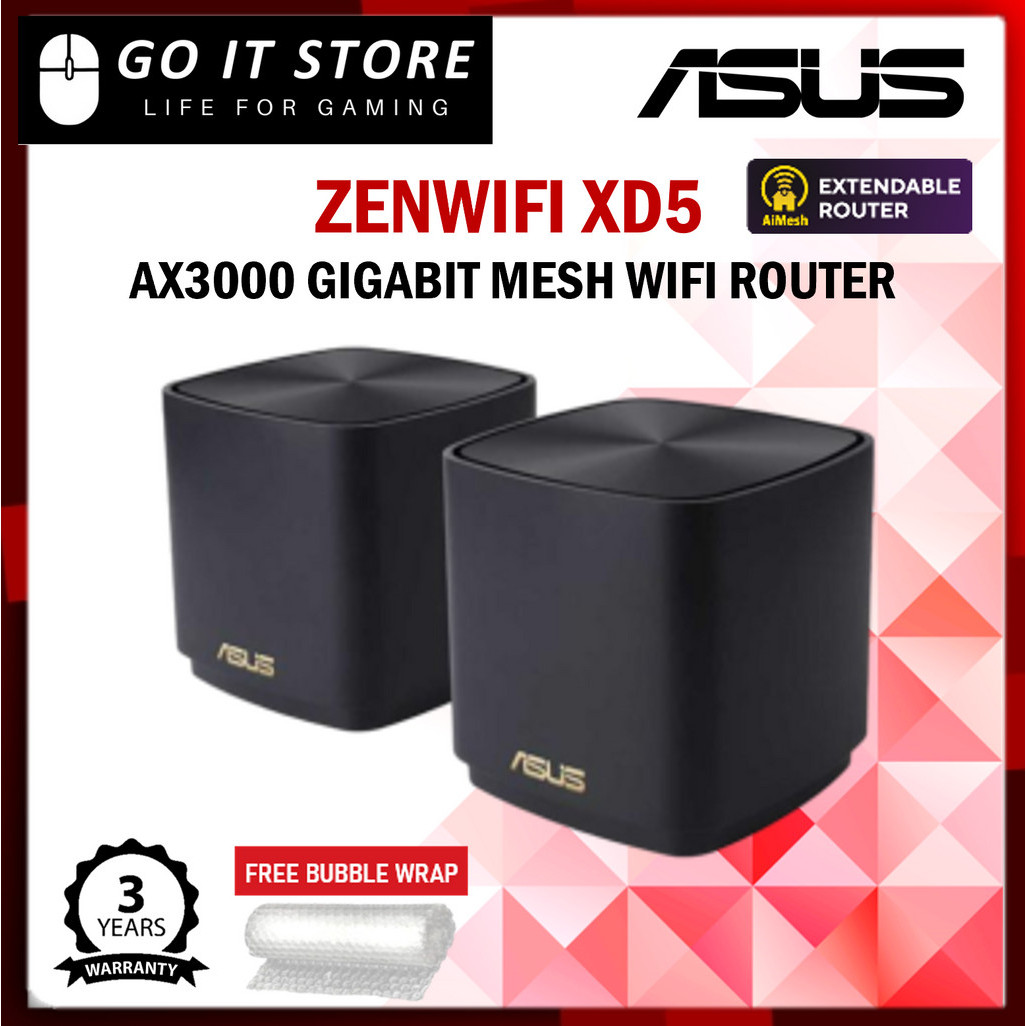 ASUS ZenWiFi XD5 WiFi 6 AX3000 Gigabit Mesh WiFi Router System AiMesh ...