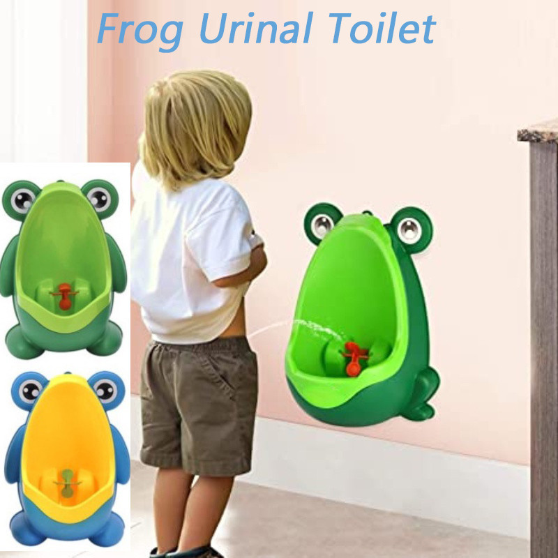 Kids Frog Urinal Toilet Boys Pee Training Potty Washable Wall Mounted ...