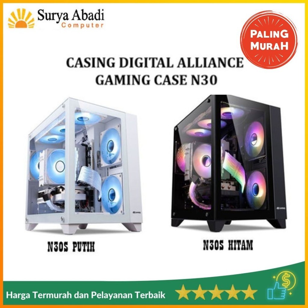 Alliance N30SE M-ATX ITX Digital PC Case Gaming Tempered Glass | Shopee ...