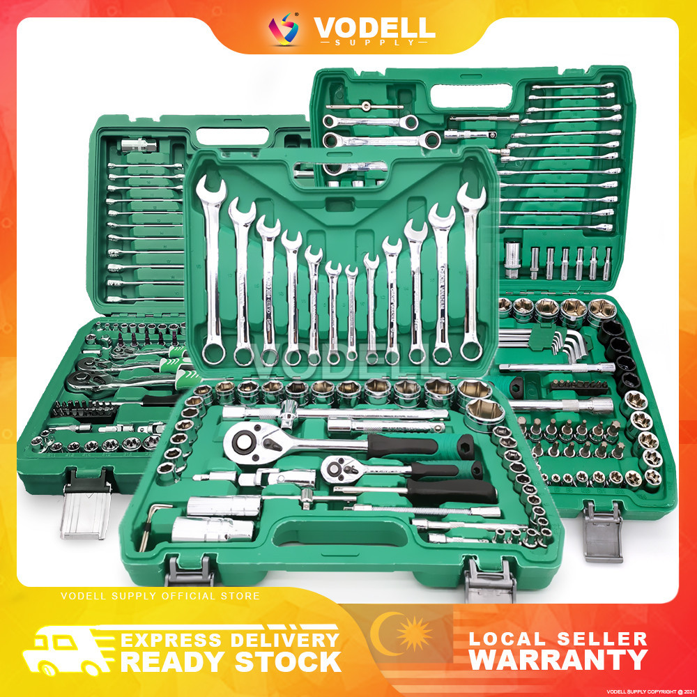 SATAWOW 61pcs Premium Heavy Duty Combination Socket Wrench Set Ratchet ...