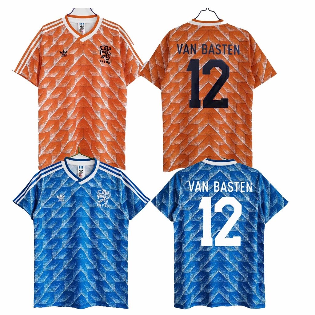 Retro Issue 1988 Netherlands VAN BASTEN GULLIT soccer jersey Man ...