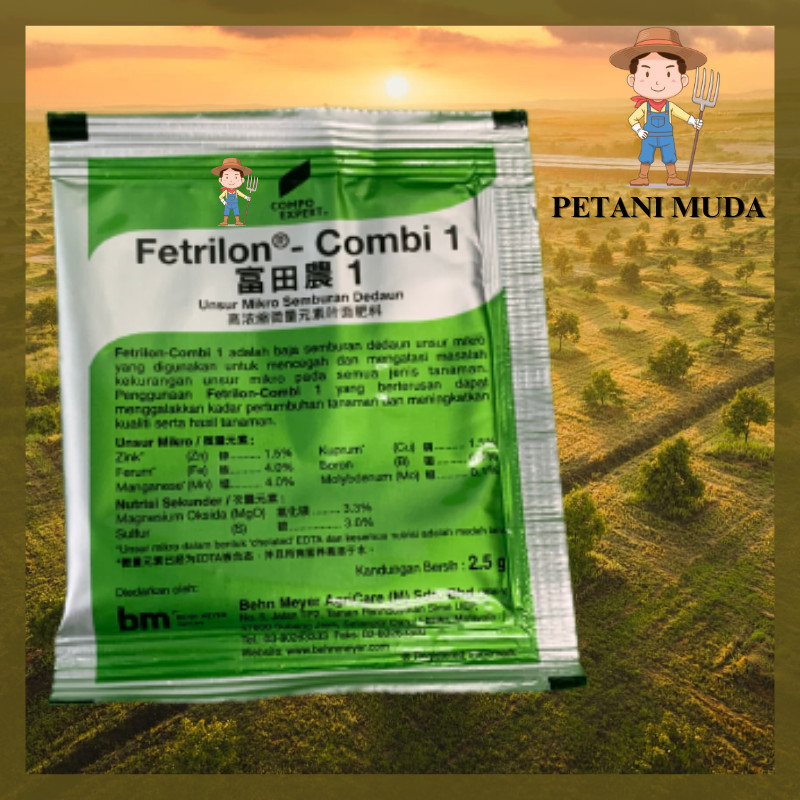 [ORIGINAL] (1Packet 2.5g)FETRILON COMBI 1 Baja Subur Tanaman Semburan ...