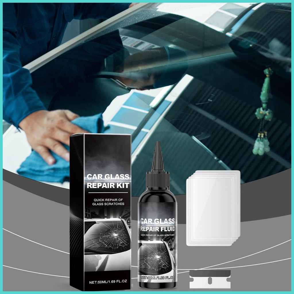 Windshield Cracks Repair Kit Car Window Glass Liquid Repair Set Glass ...