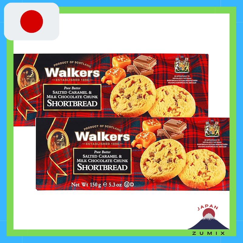 【Direct from Japan】 Walkers Salted Caramel & Milk Chocolate Shortbread ...