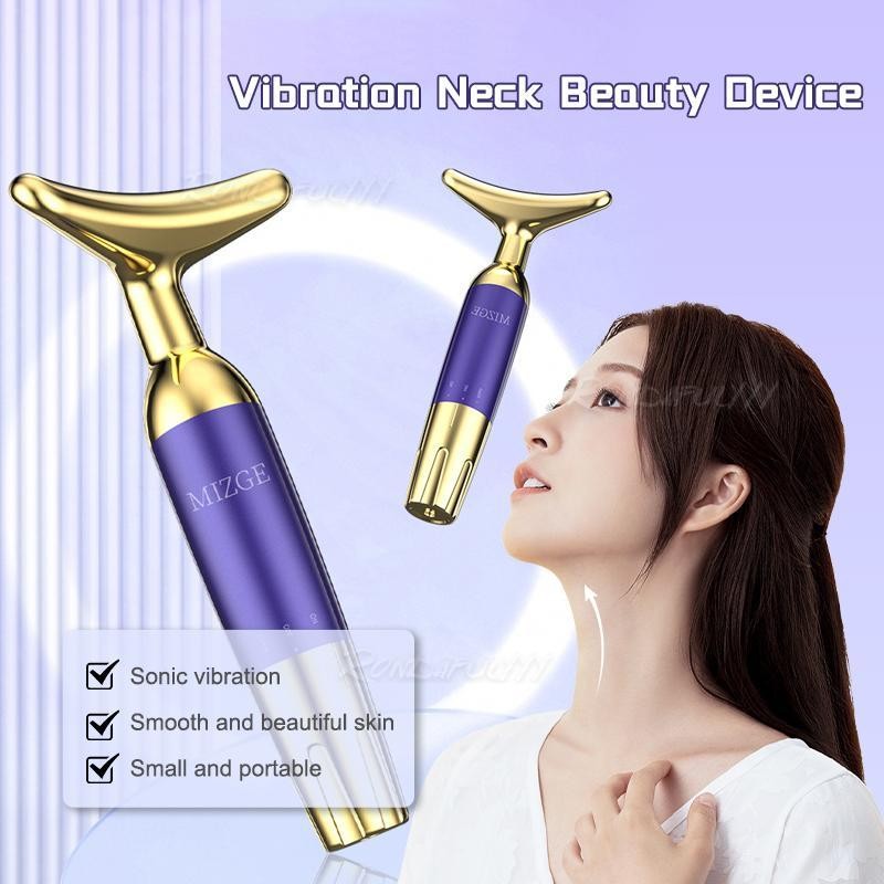 Vibration neck beauty device Neck And Face Massager Lift Device With ...