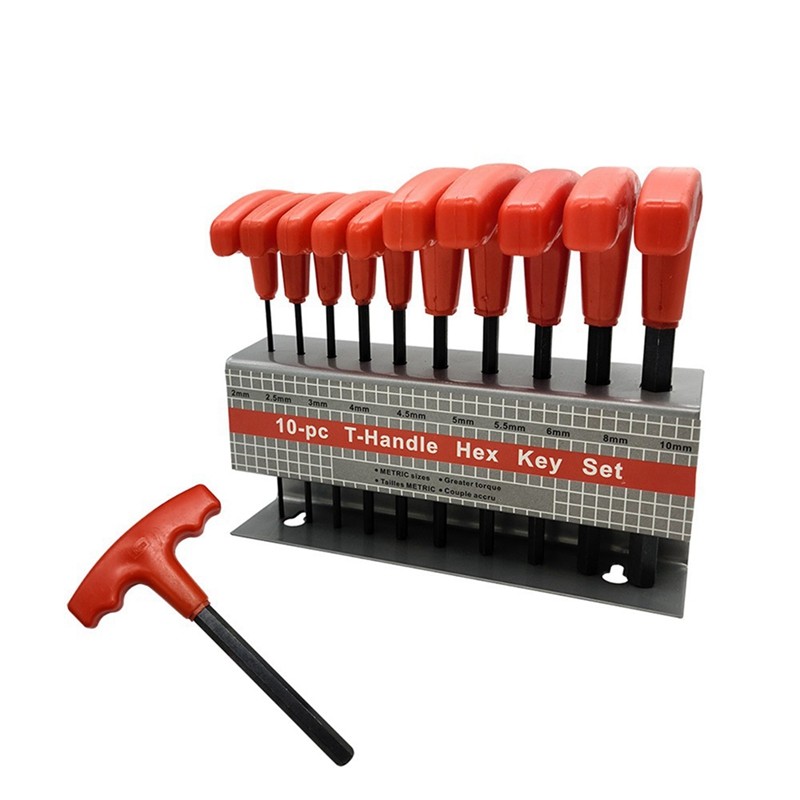 10 Piece Allen Key Set Hexagonal Wrench Set Hex Wrenches Sets T-Handle ...