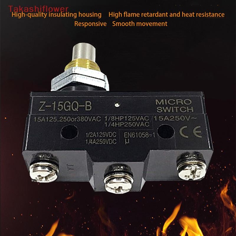 (Takashiflower) Z-15GQ-B Push Button Plunger Momentary Micro Limit Switch SPDT 15A 250VAC G35 ...