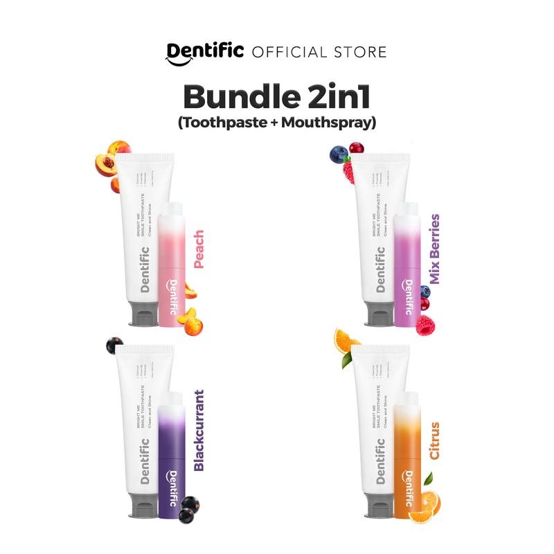 [MY SELLER Orange] Dentific Bundle 2in1 Toothcare Kit (Toothpaste ...