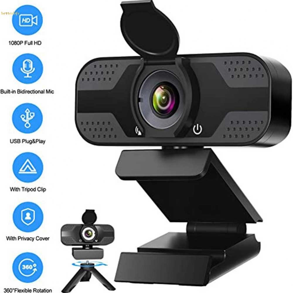 1080P Desktop Computer Camera USB Class Webcam with Microphone Computer ...
