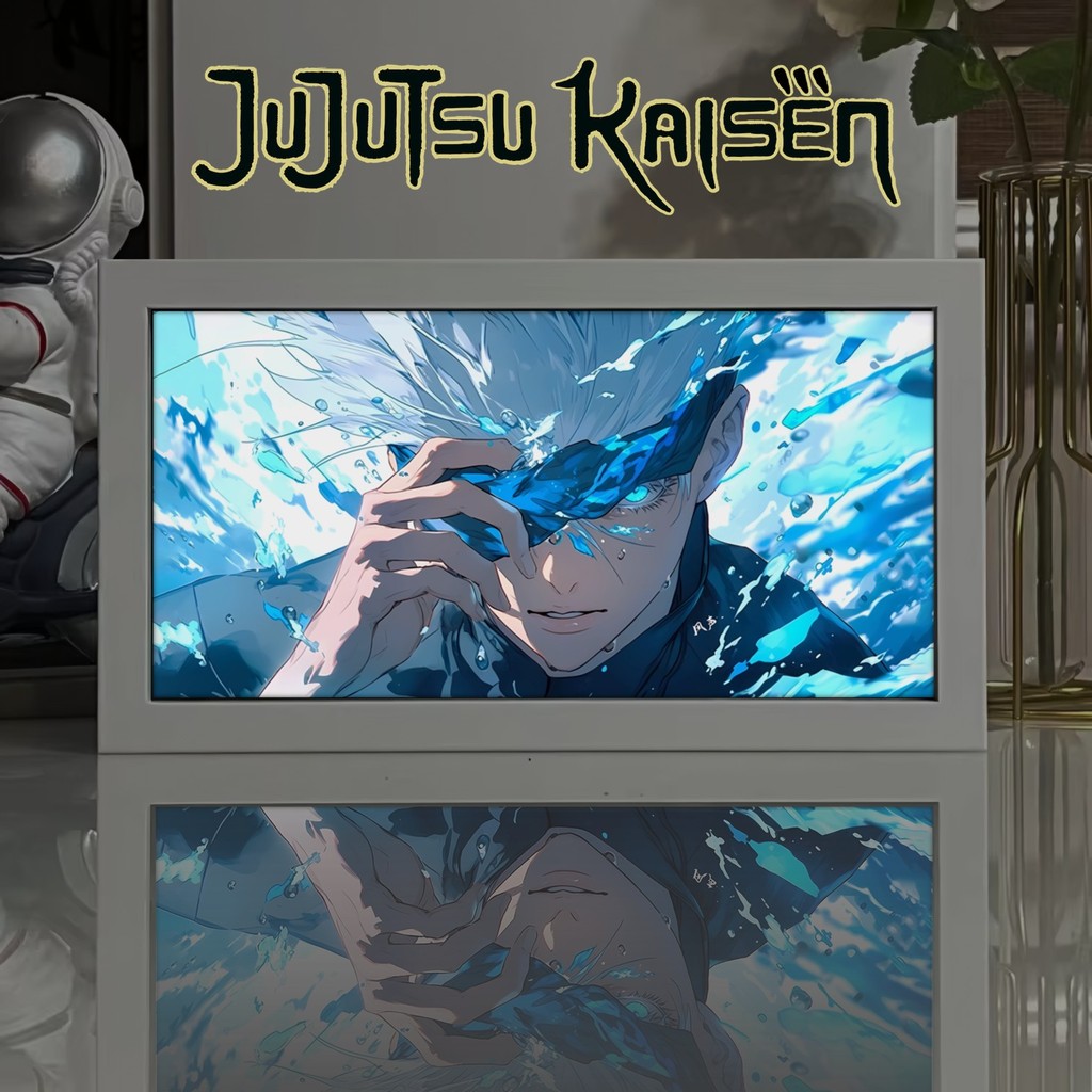 3d Lightbox Anime Jujutsu Kaisen Mini Light Painting Satoru Gojo LED ...