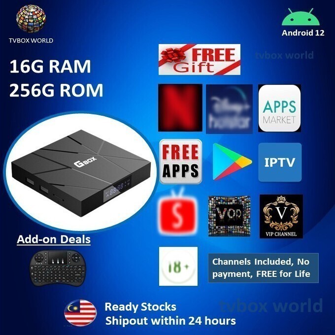 GBOX 16G RAM 256G ROM TVBox Malaysia Plug | Shopee Malaysia