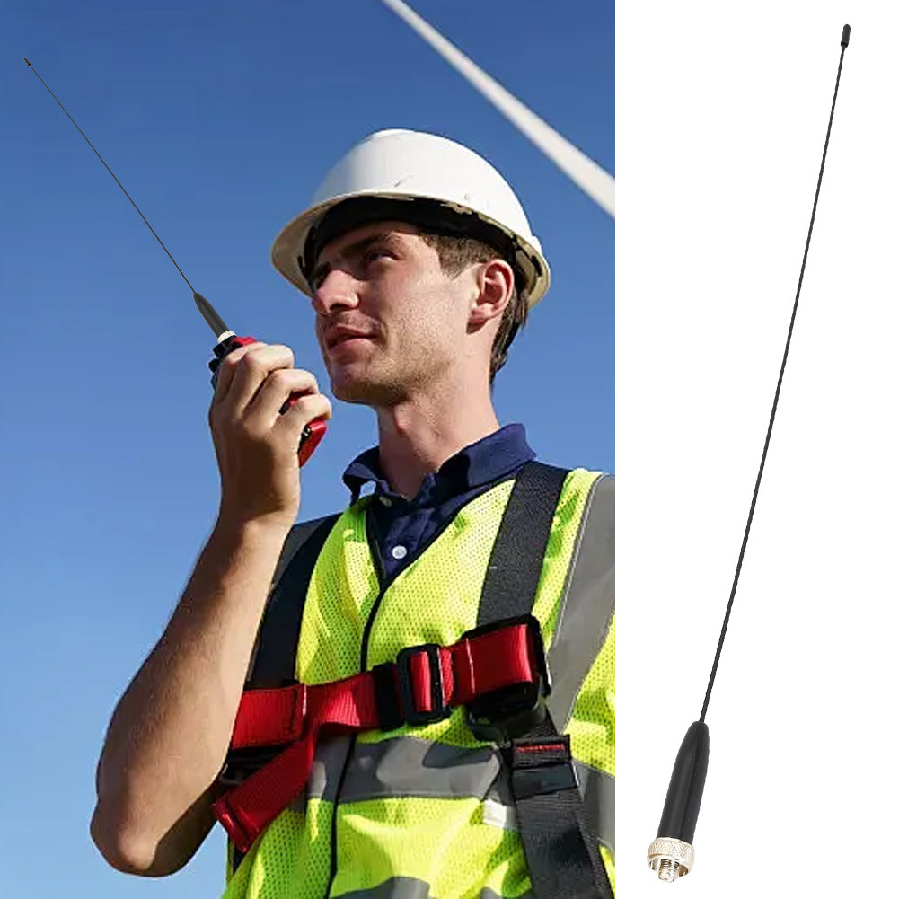 RH771S 144/430MHz Dual Band VHF UHF Titanium Alloy Whip Portable Walkie Talkies Antenna for ...