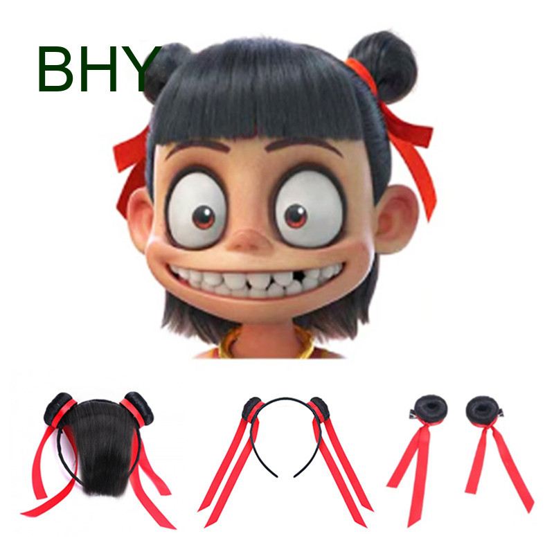 bhy Fashionable Headband With Nezha Themed Cute Hairclips As Movie ...