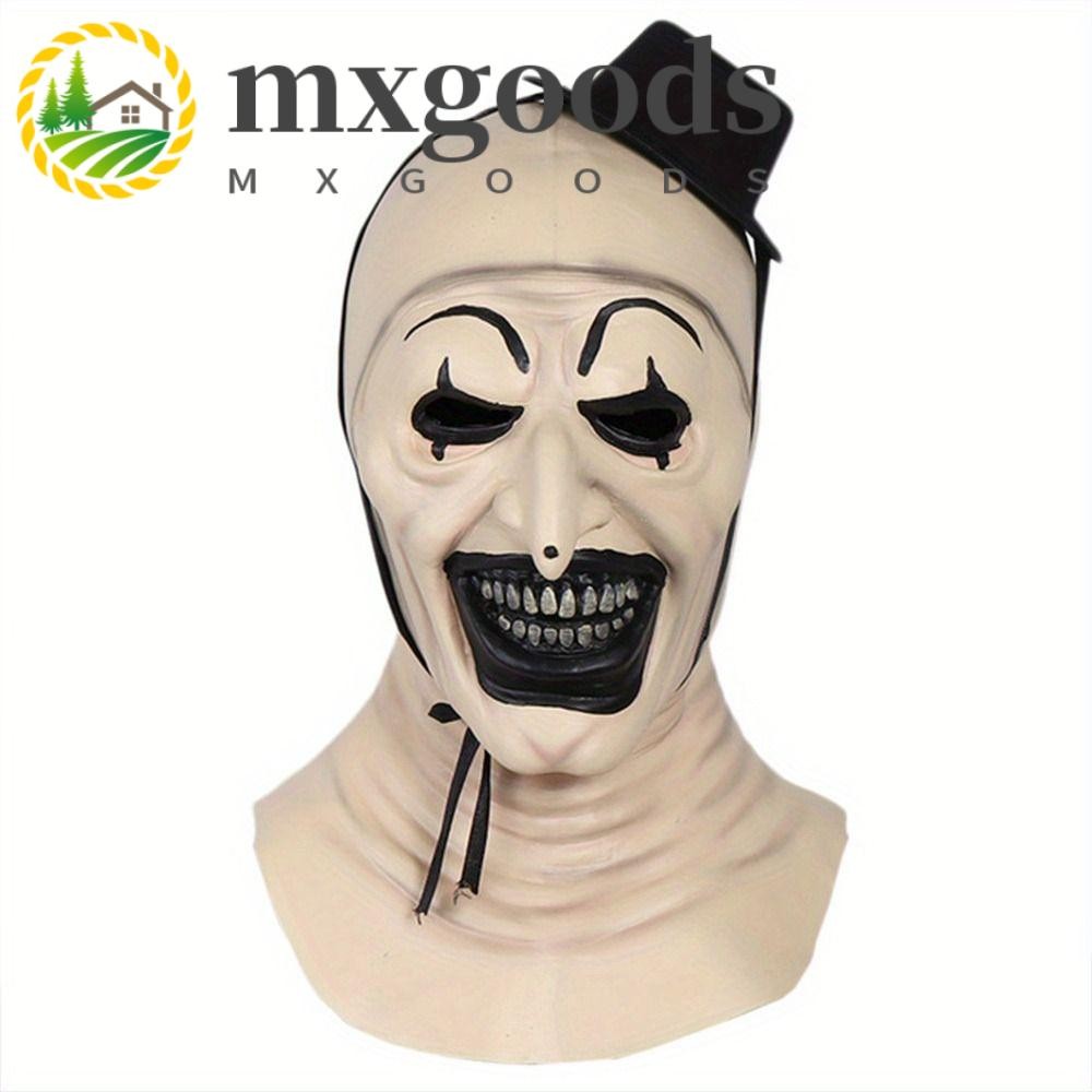 MXGOODS Clown Cosplay Mask, Scary Bloody Full Face Latex Mask, Ghost ...