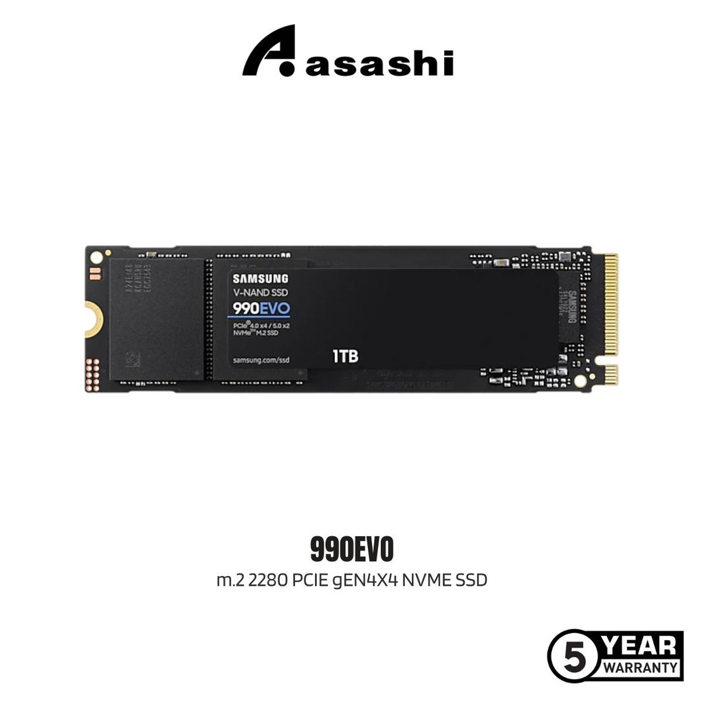 Samsung 990Evo 1TB / 2TB M.2 2280 PCIE Gen4 x4 NVME SSD | Shopee Malaysia