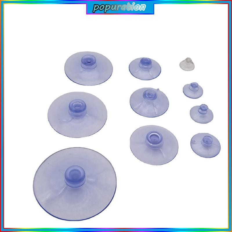 POP 50 Pcs Clear Suction Cups Without Hooks Mushroom Heads Sucker Pads ...