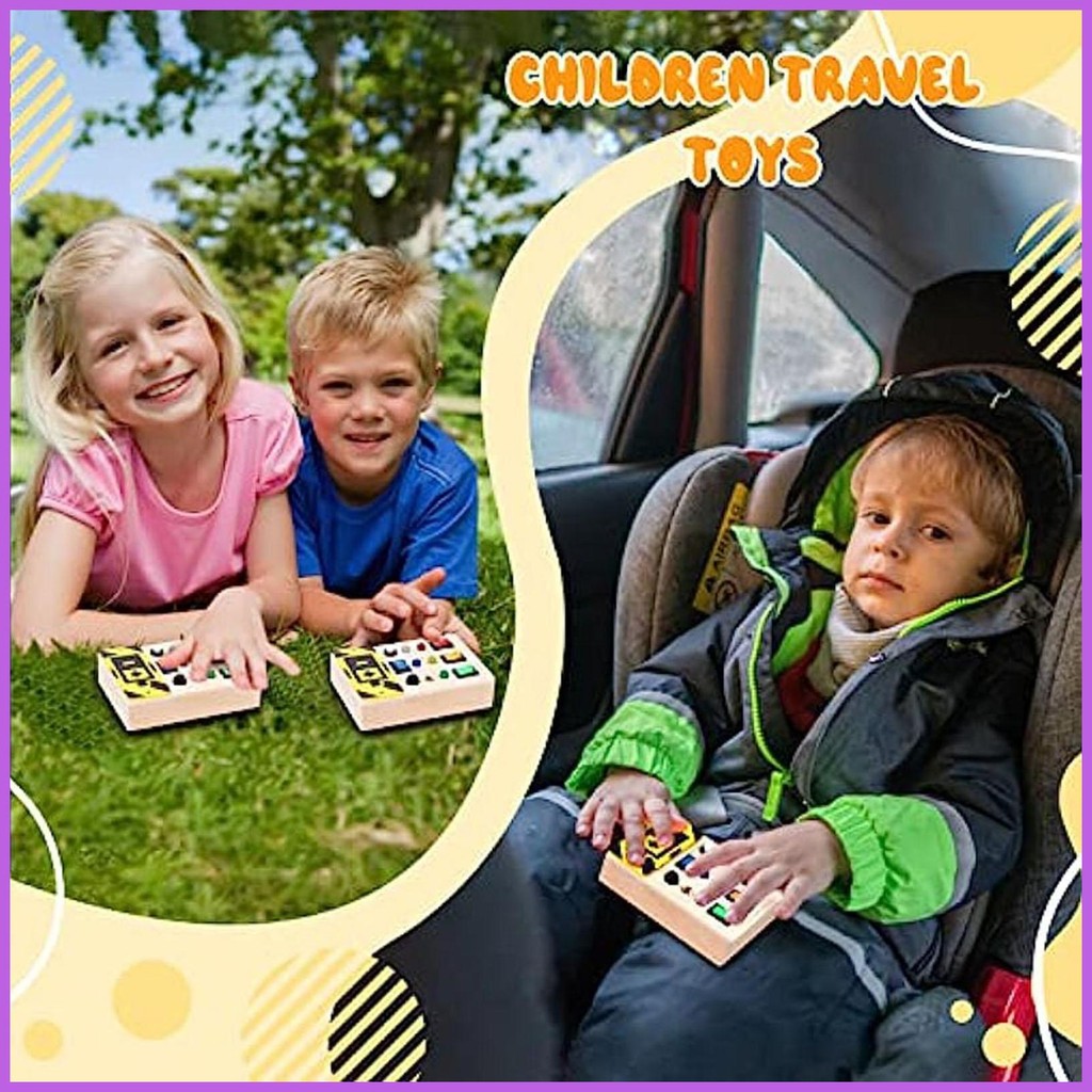 Child Activity Board Sensory Interactive Light Up Learning Boards Colorful Battery Powered Eye ...