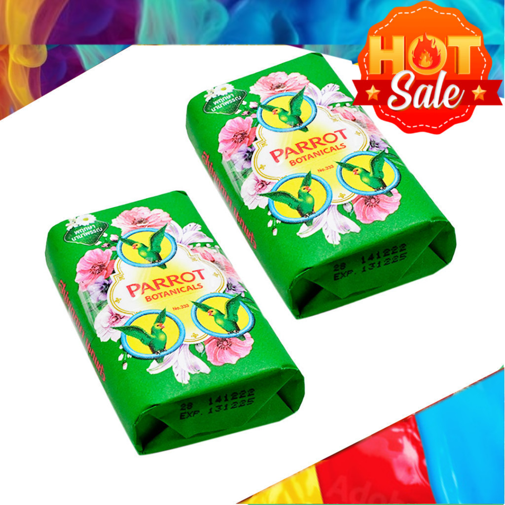 (2pcs) Sabun Cap Burung, Sabun Mandi Cap Burung, Sabun Buku, Parrot Thai Botanical & Herbs Bar ...