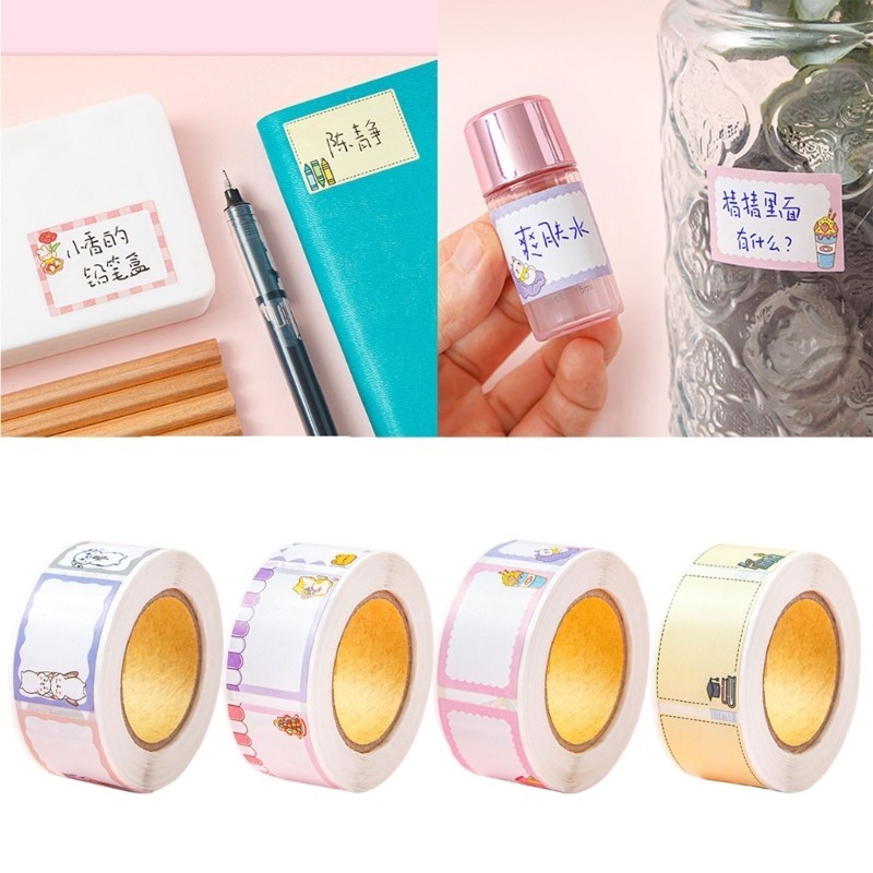 JJ* 350PCS Cute Name Labels Name Badge Stickers Self-adhesive Name ...