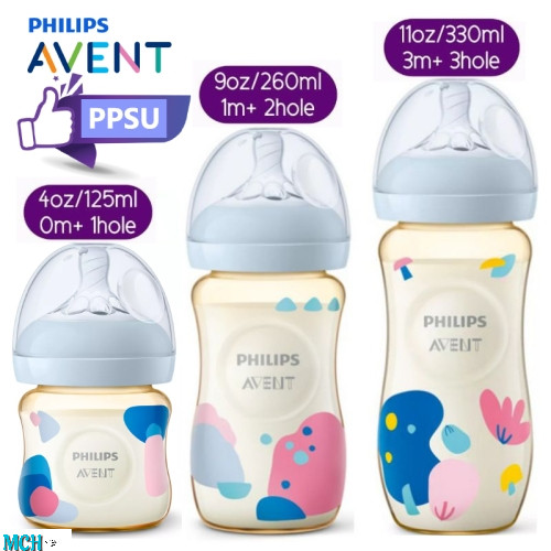 Philips Avent Natural PPSU Botol Susu Anti Colic Feeding Bottle 4oz ...