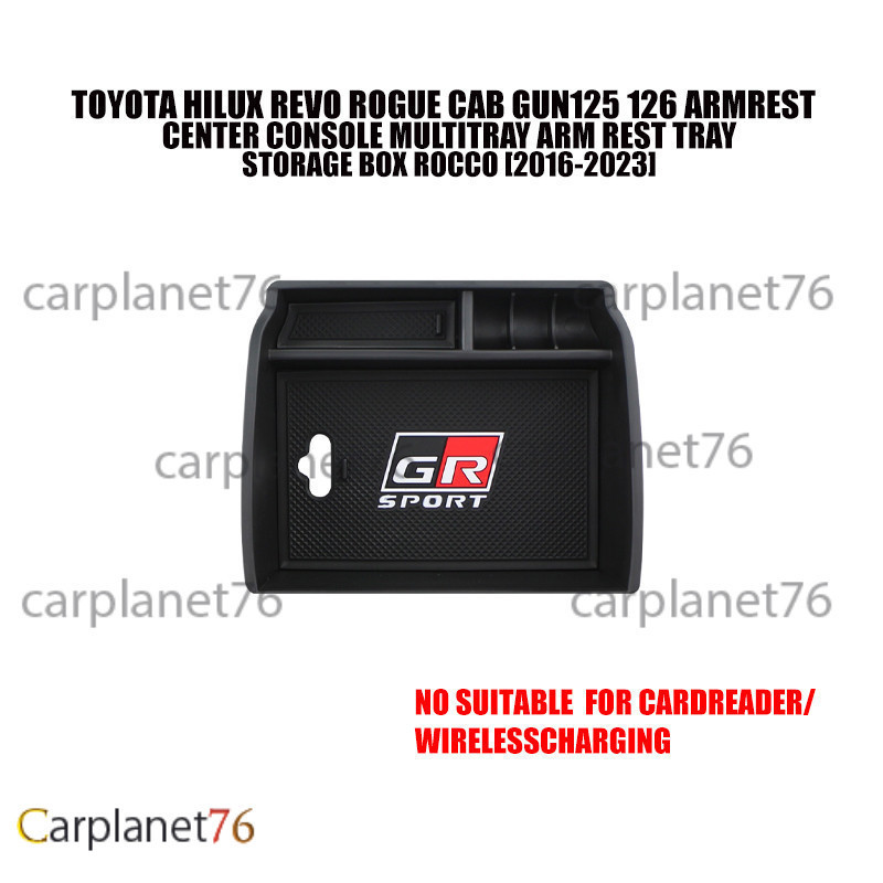 TOYOTA HILUX REVO ROGUE CAB GUN125 126 ARMREST CENTER CONSOLE MULTITRAY ...