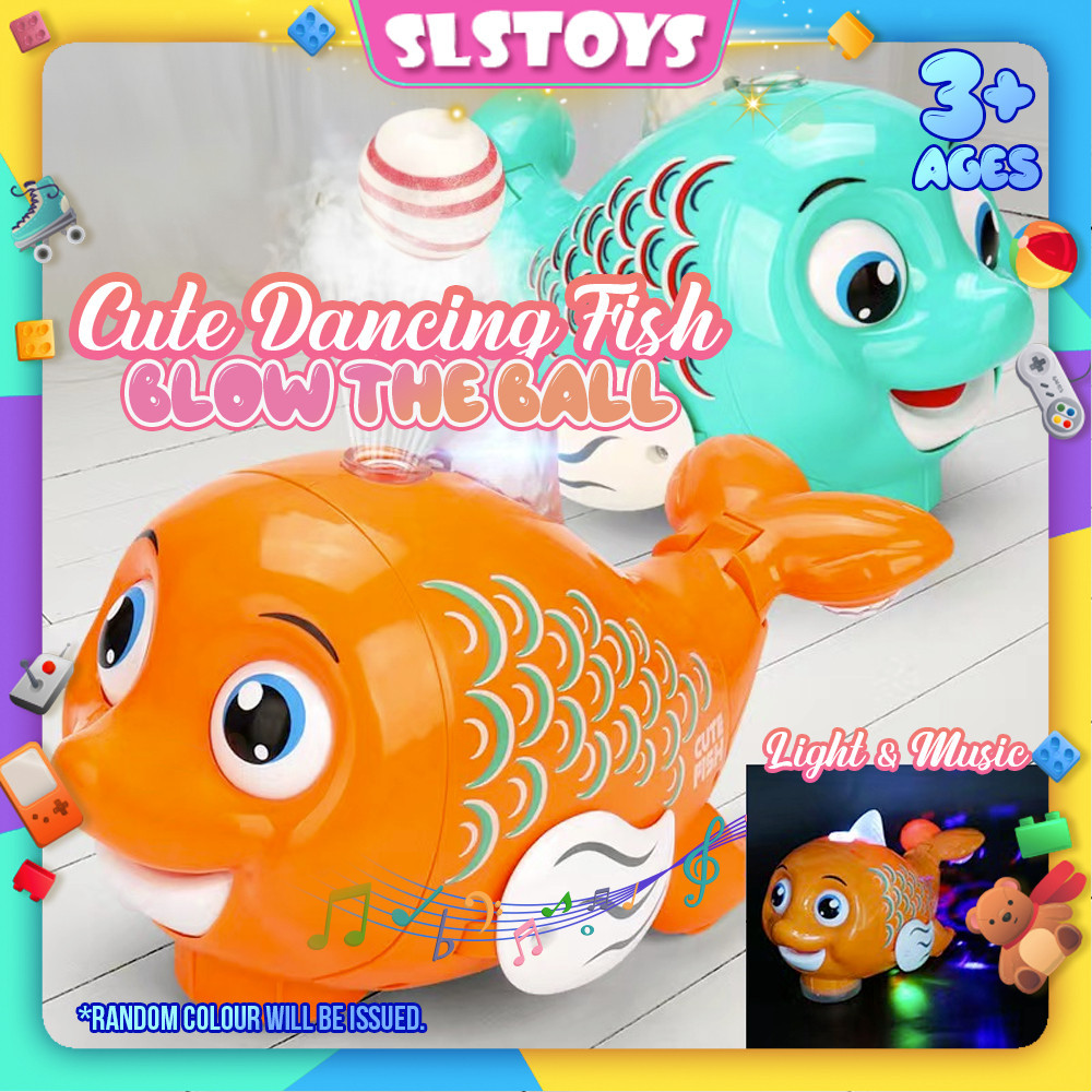 [RANDOM COLOR] Cute Dancing Fish Blow The Ball Sound & Lights Dancer ...