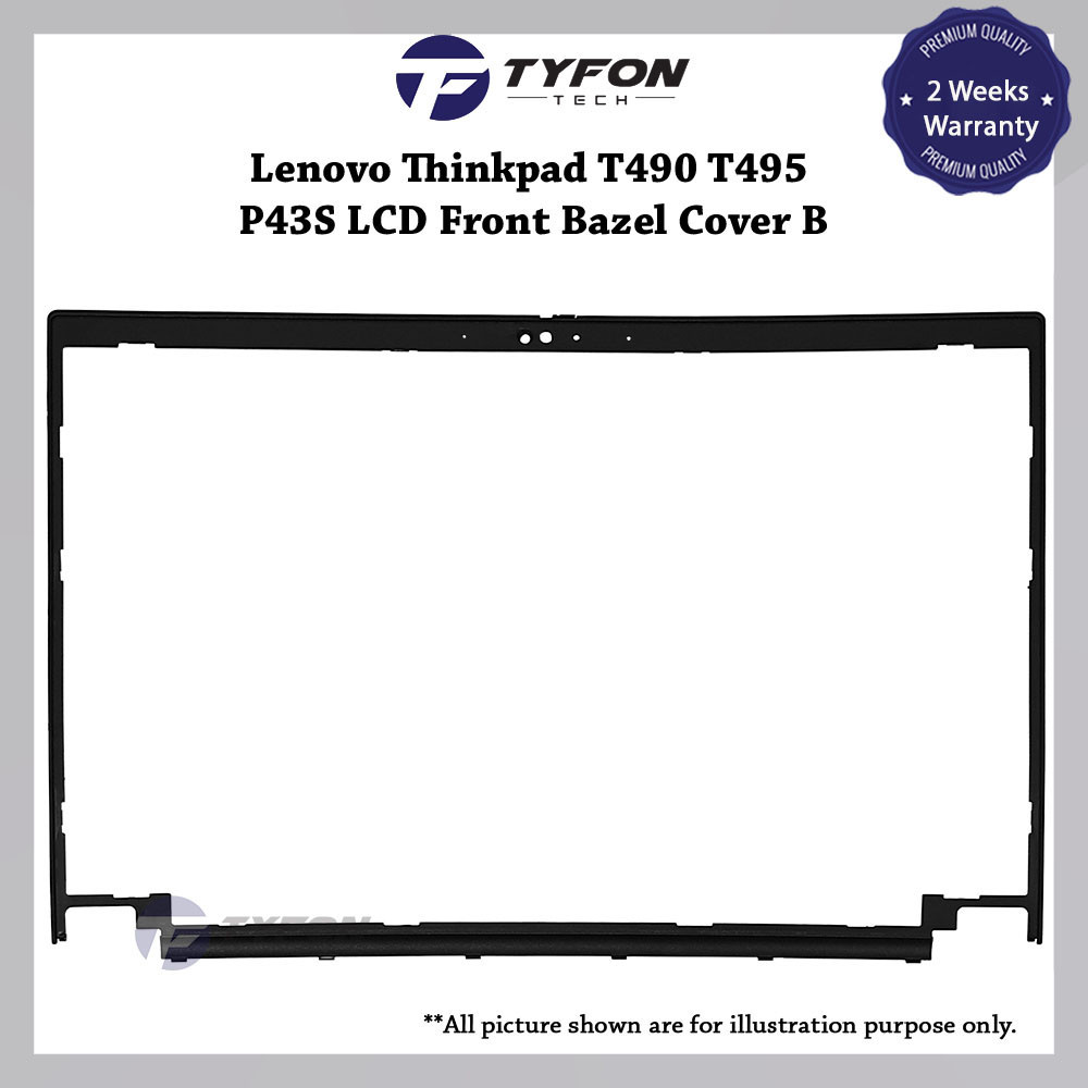 Lenovo Thinkpad T490 T495 P43S LCD Front Bazel Cover B 02HK965 ...