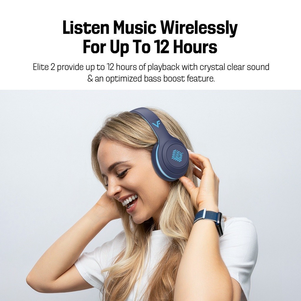 Vinnfier VF Elite 2 Wireless Bluetooth Headphones With Playtime Up to ...