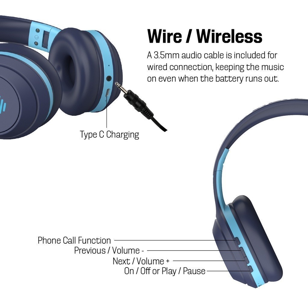 Vinnfier VF Elite 2 Wireless Bluetooth Headphones With Playtime Up to ...