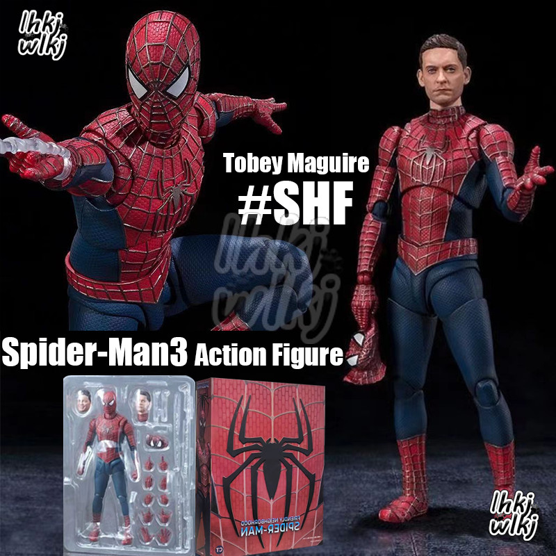 S.H.Figuarts SpiderMan Action Figure Tobey Maguire Spider-Man 3 : No ...