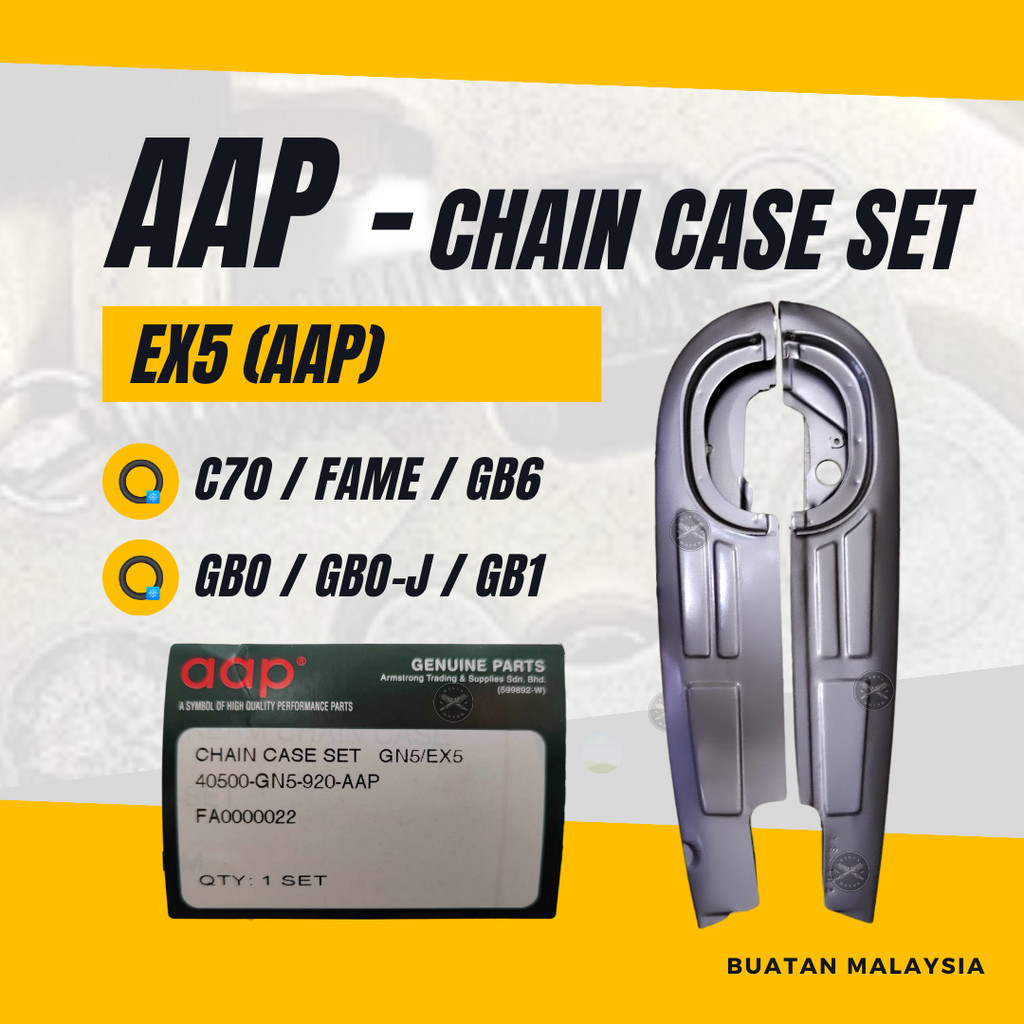 100% AAP CHAIN CASE SET EX5 - EX5 HIGH POWER C70 FAME GB6 GBO GBOJ GB1 ...